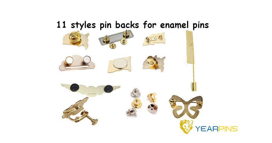 11 styles pin backs for enamel pins – yearpins