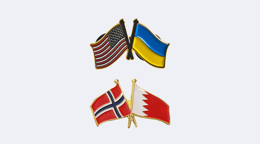 Custom friendship cross flag enamel pins badges｜Yearpins – yearpins